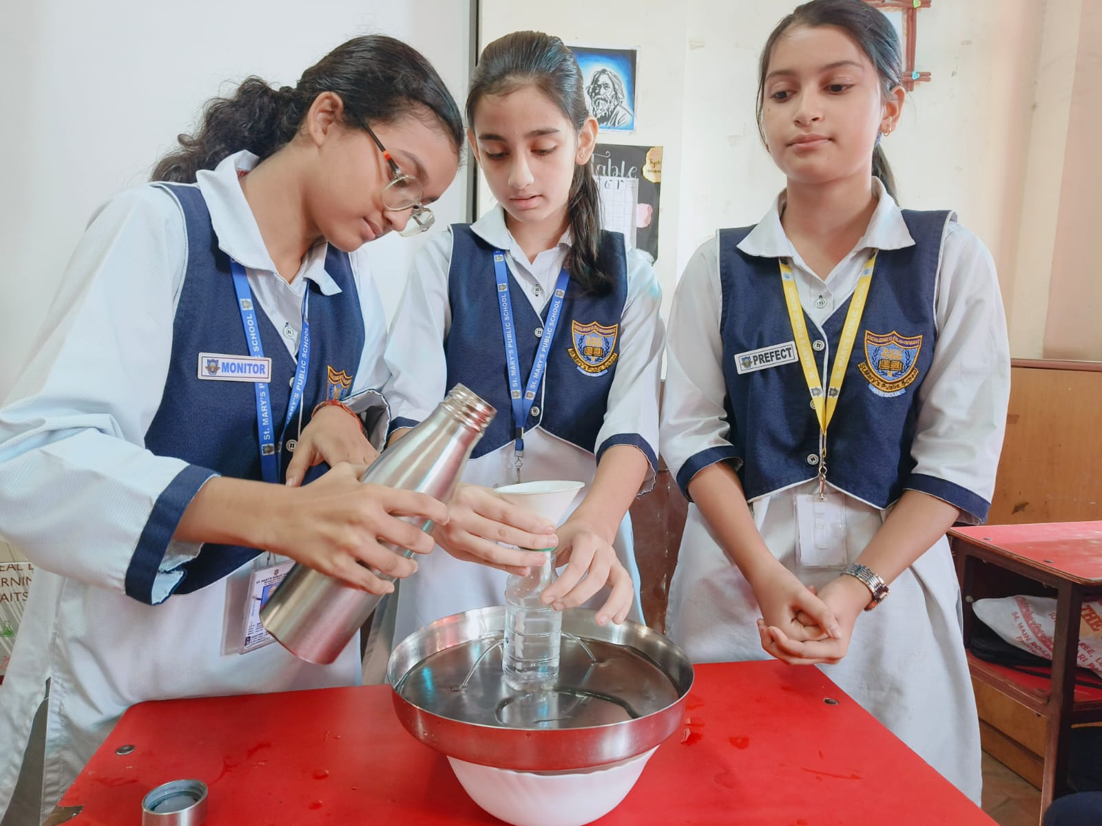 Science Activity done by Class 8: Pressure exerted by Liquids :: St ...