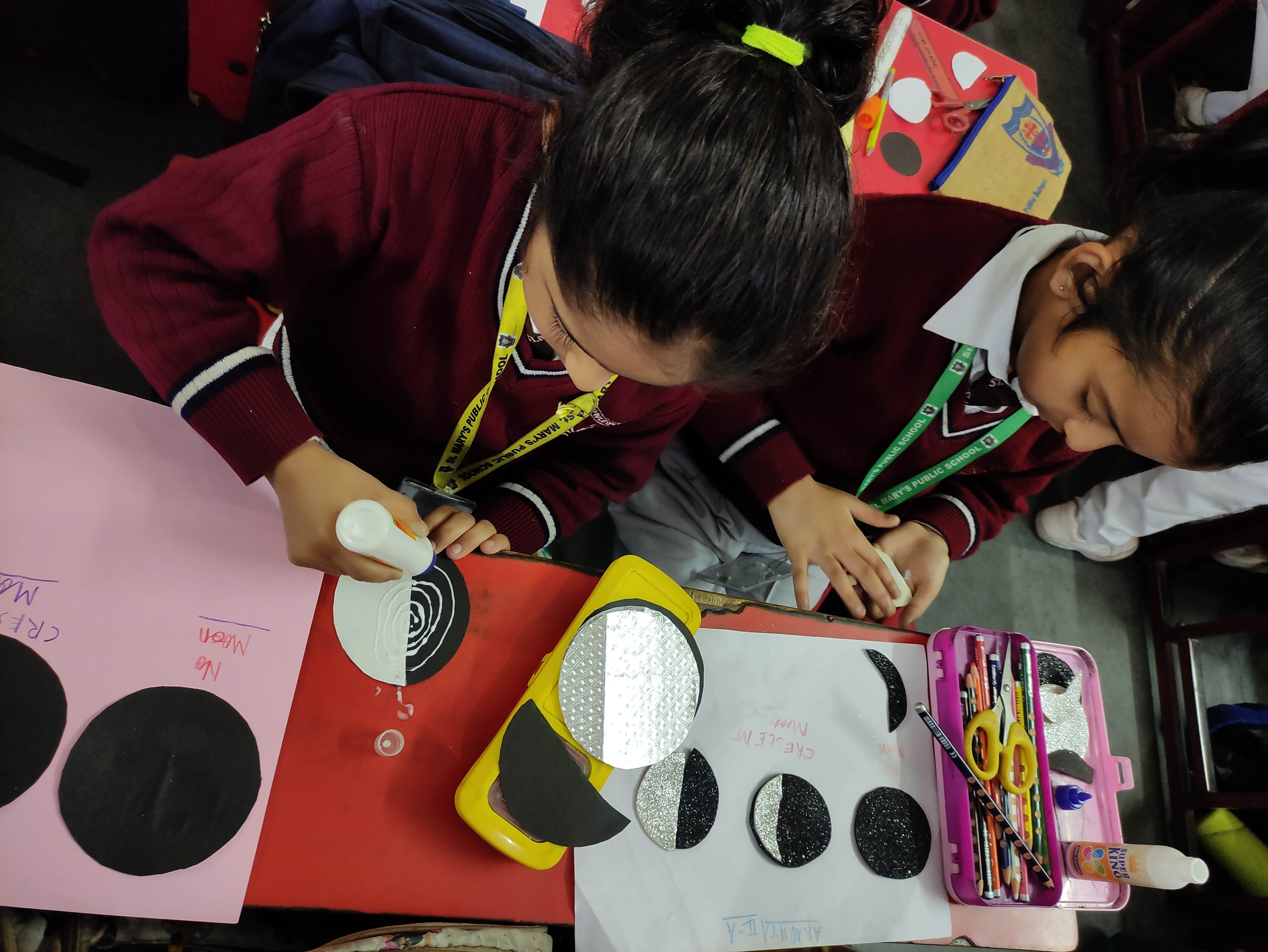 Class 2 EVS Activity - Shapes of the Moon (Phases of Moon) :: St. Mary ...